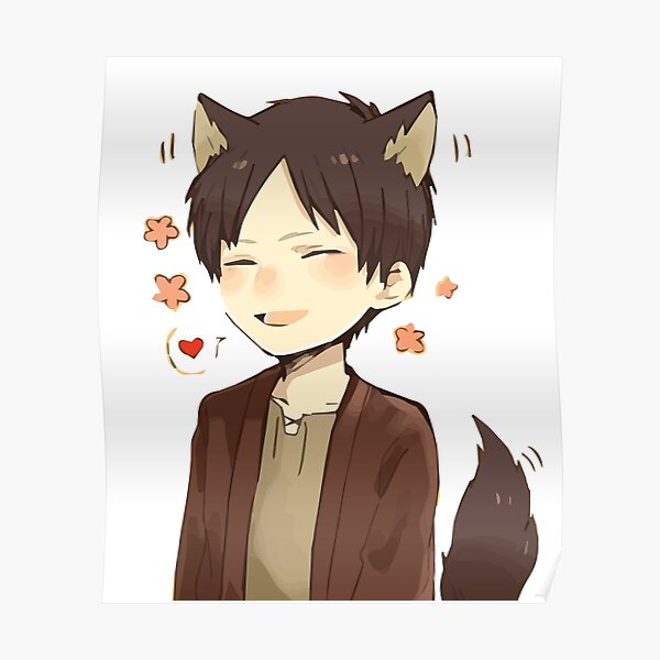 "Cute Eren Yeager Attack On Titans Anime" Poster by Real1One | Redbubble