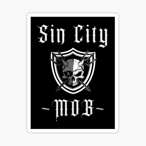 "SIN CITY MOB 20" Sticker for Sale by hornedquad | Redbubble