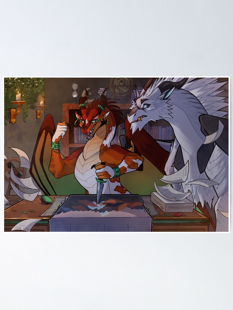 "Tempest and Wolf!" Poster for Sale by honeybeest | Redbubble