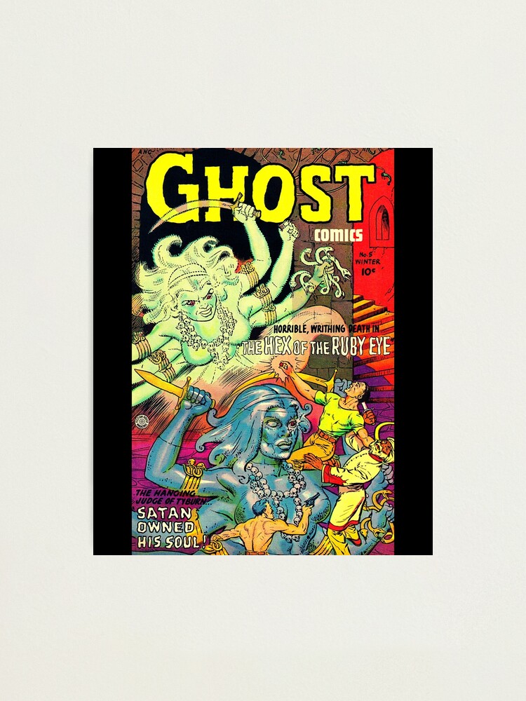 "Ghost Comics #5 - Vintage Retro Horror and Suspense Comic Book Cover ...