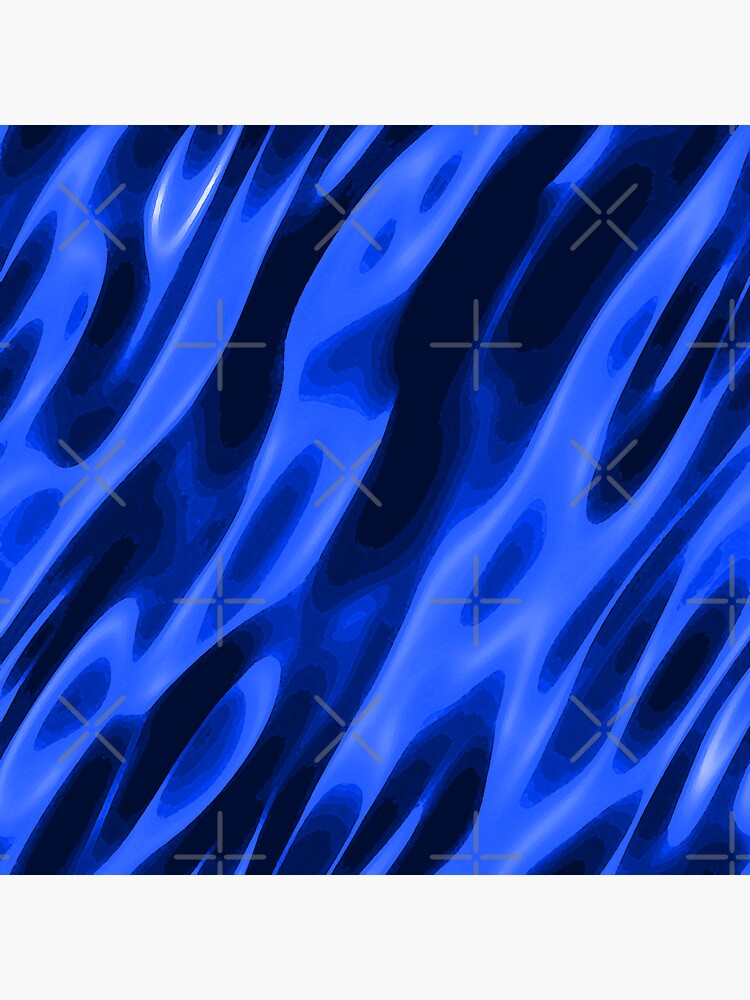 "Royal Blue Flame Pattern" Sticker for Sale by RGpresdiffart | Redbubble