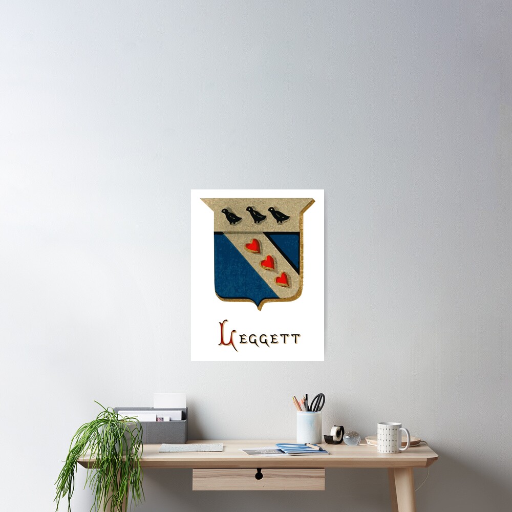 "Leggett Family Coat of Arms" Poster for Sale by Heraldica | Redbubble