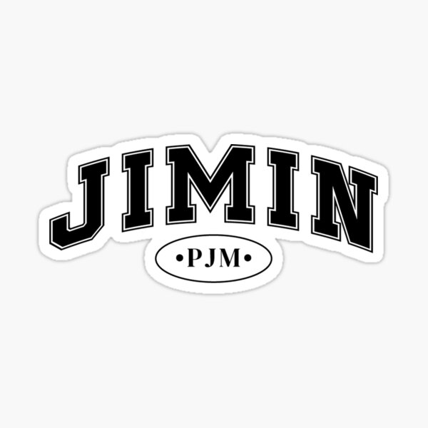 "JIMIN - Park Jimin VARSITY" Sticker for Sale by GeniusLabMerch | Redbubble