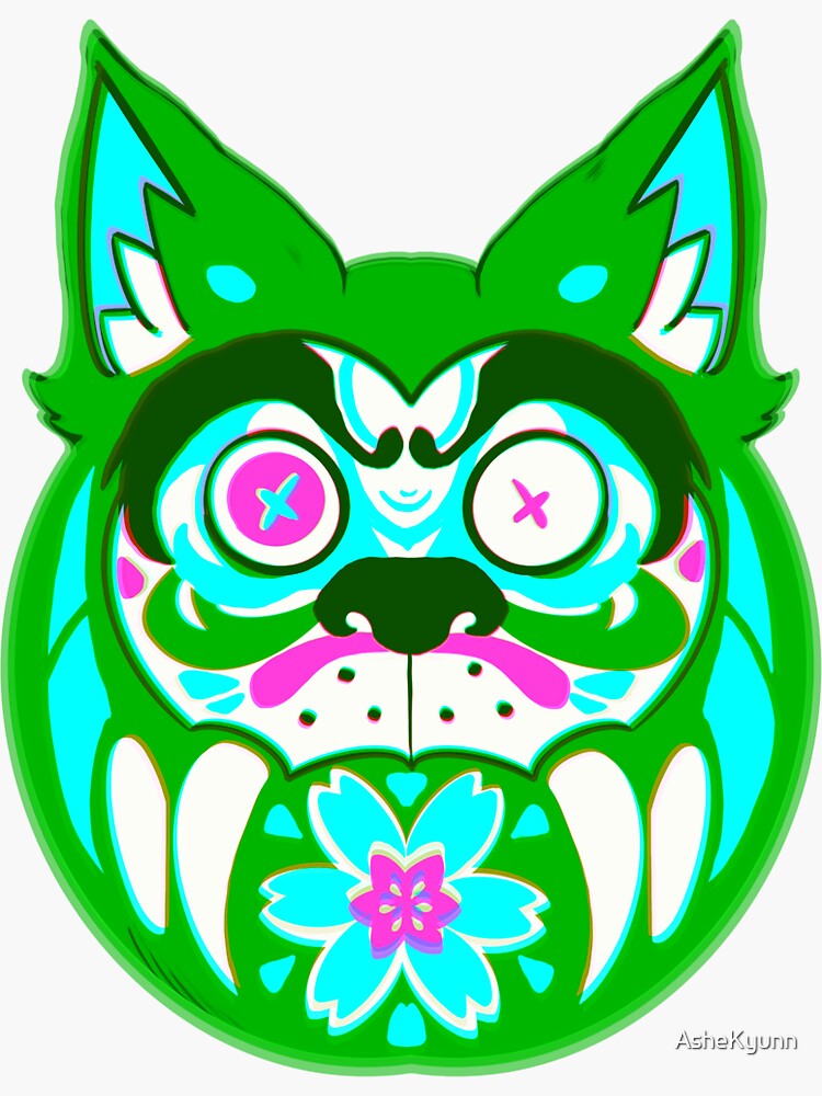 "FURI (4) GREEN Durama Doll - Anime Lover Sticker" Sticker by AsheKyunn ...