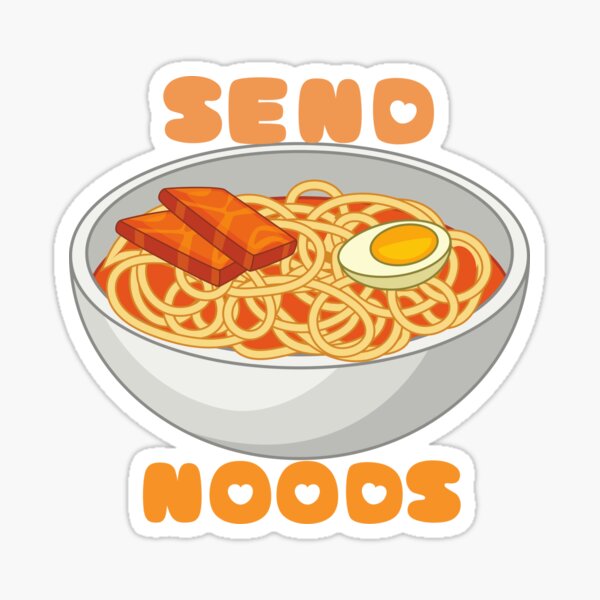 "Send Noods | Ramen | Fun | Meme" Sticker by ACMCRandom | Redbubble