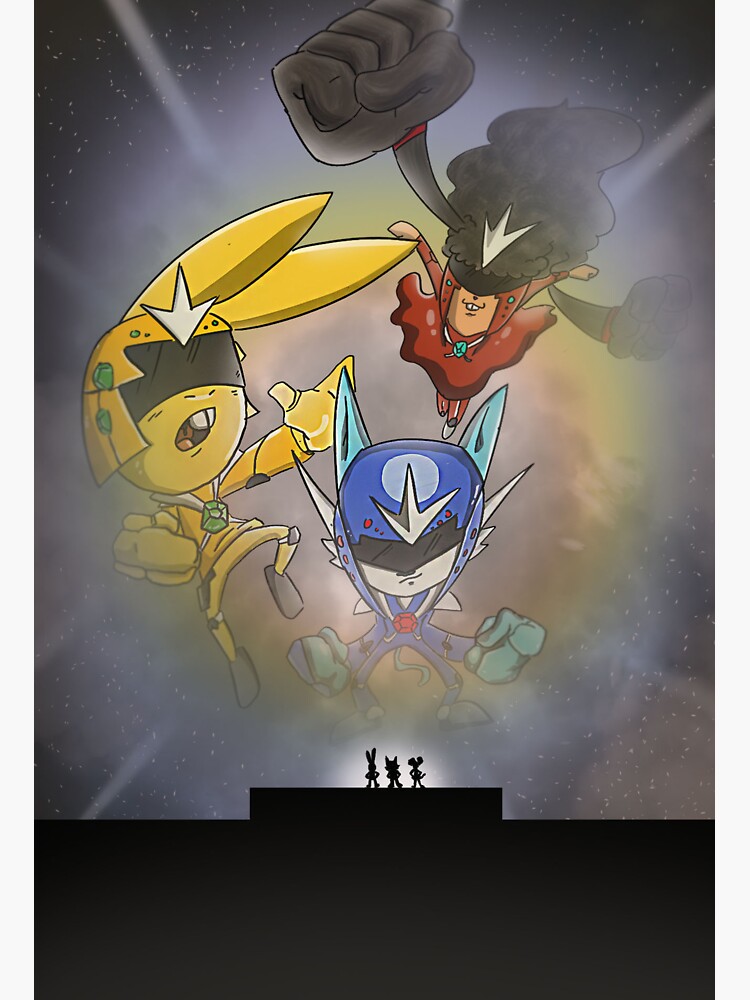 "Cream N Cheese Rangers of Power" Sticker by CreamNCheese | Redbubble