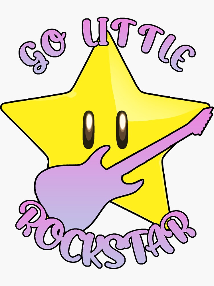 "Go Little Rockstar" Sticker for Sale by Escape-Reality0 | Redbubble