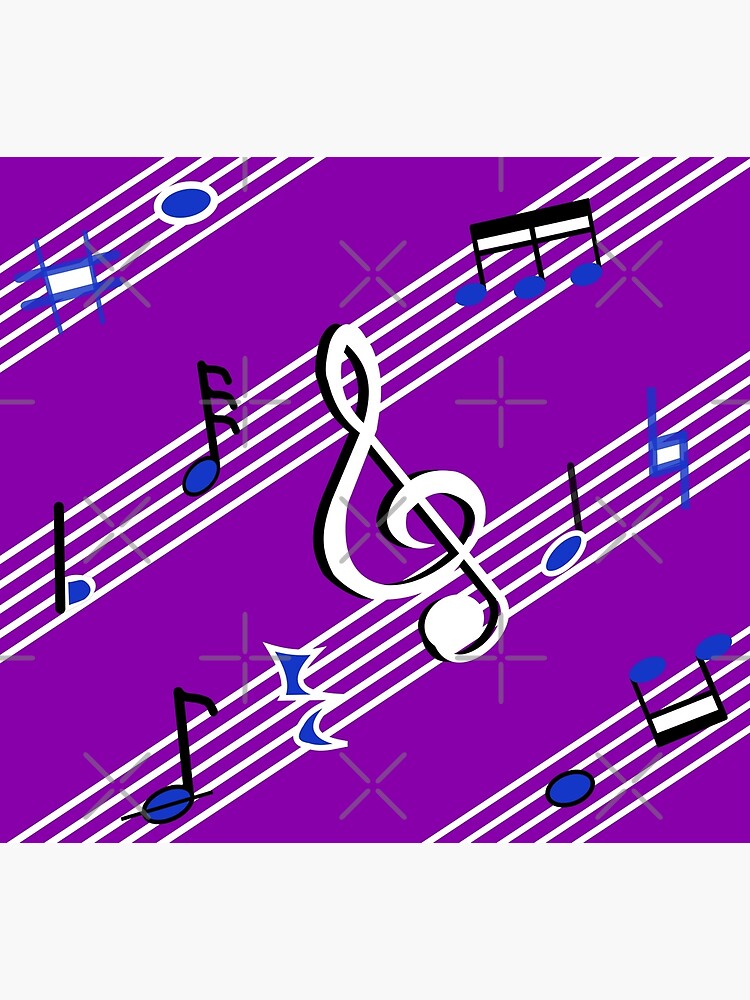 Purple Music Symbols