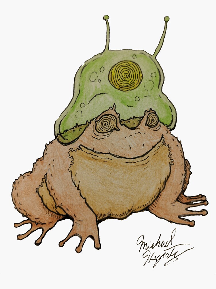 "Hypno-Toad/Brain Slug" Sticker for Sale by MPHegartyArt | Redbubble