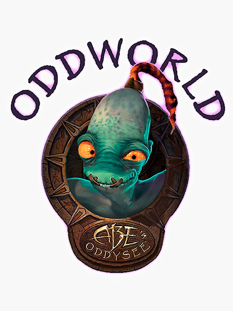"Abe's Oddworld Classic" Sticker for Sale by DeborahCorbett | Redbubble