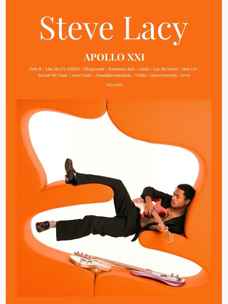 "Steve Lacy - Apollo XXI (2019) Music Album Cover" Sticker for Sale by ...