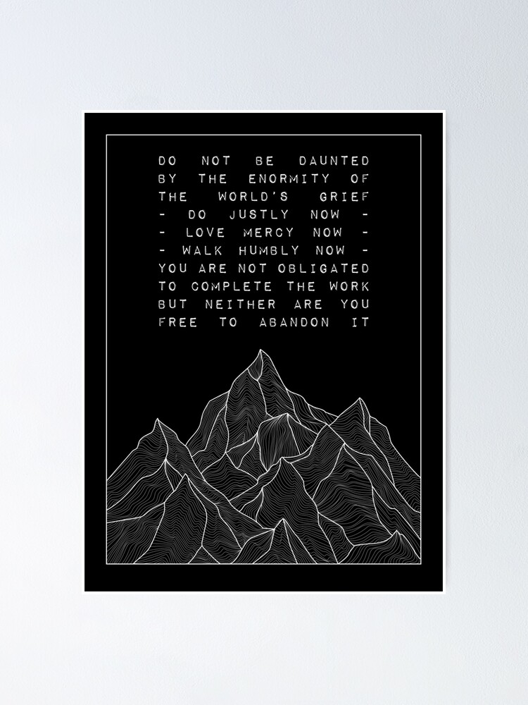 "Do Not Be Daunted" Poster for Sale by kitfurneaux | Redbubble