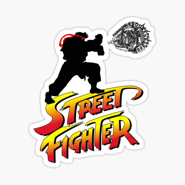 "Ryu hadouken" Sticker by TribesPrints | Redbubble