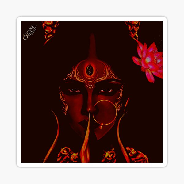 "Goddess Devi" Sticker for Sale by SteepAscent | Redbubble