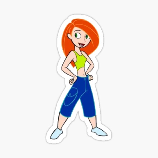 "Kim possible" Sticker for Sale by Songbird6345 | Redbubble