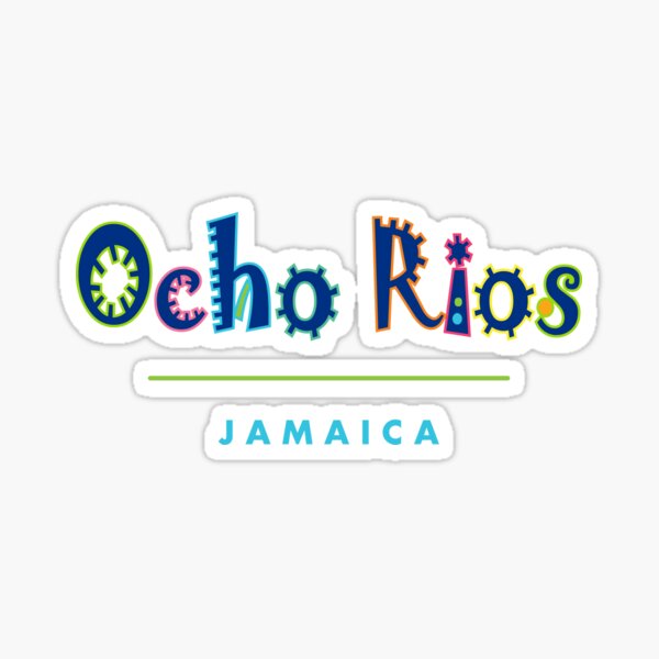 "Ocho Rios Jamaica" Sticker for Sale by Futurebeachbum | Redbubble