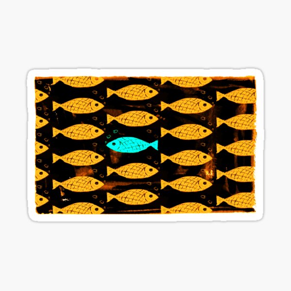 "Against the Tide" Sticker by Brwnmnky | Redbubble