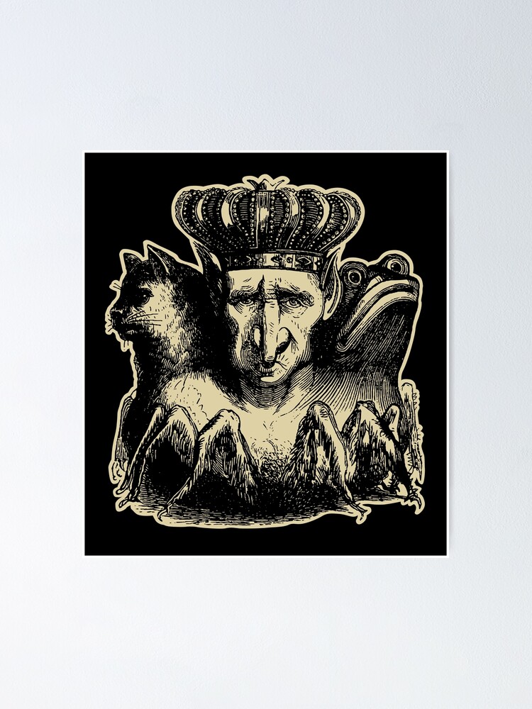 "Demon King Bael illustration from Infernal Dictionary, 1818" Poster by ...