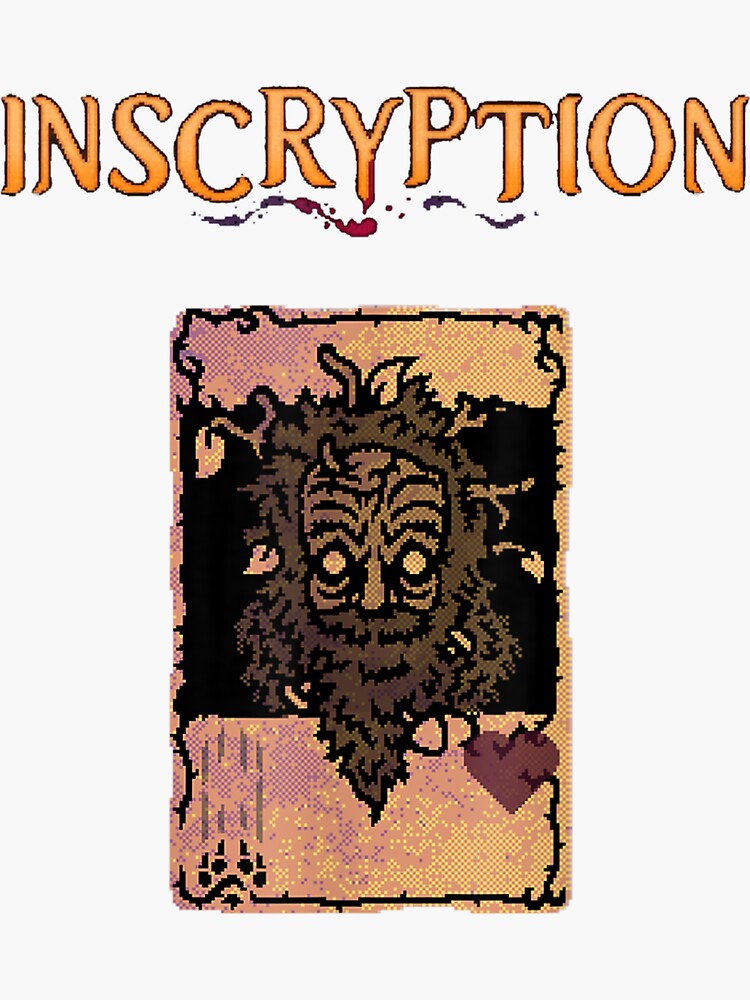 "Inscryption Leshy Boss Psychological Horror Game Scary" Sticker for ...