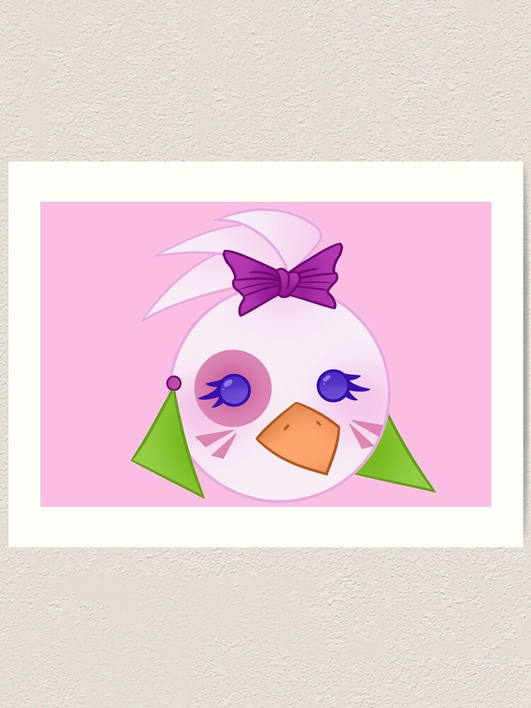 Five Nights At Freddys Security Breach Glamrock Chica Chibi Art Print By Littlebearrr Redbubble