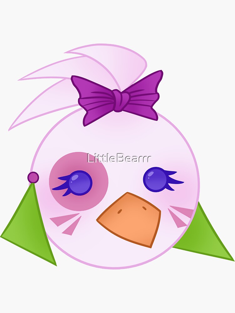 Five Nights At Freddys Security Breach Glamrock Chica Chibi Sticker For Sale By Littlebearrr