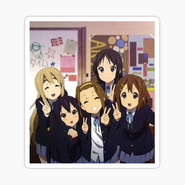 "K-on! Girls" Sticker for Sale by Nekolol | Redbubble
