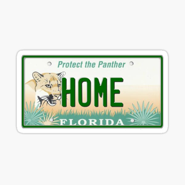 "Florida Home" Sticker for Sale by MadEDesigns | Redbubble