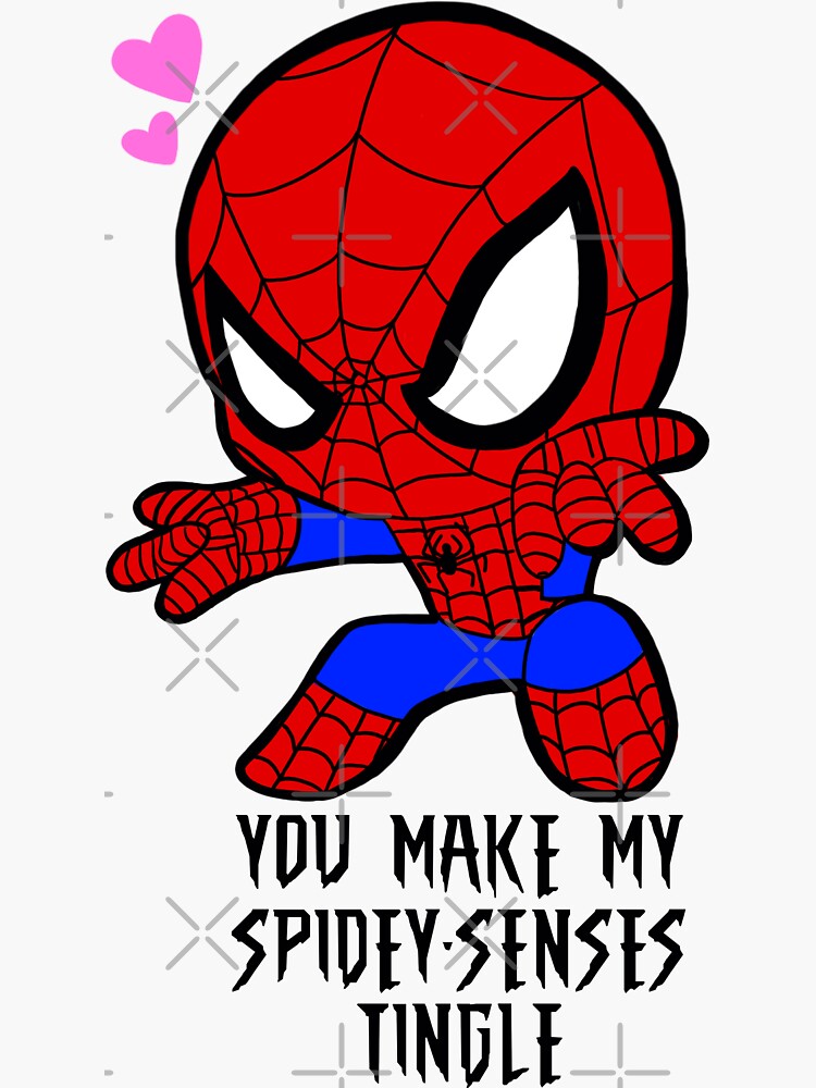 "You make my spidey-senses tingle " Sticker for Sale by oemgee-art ...