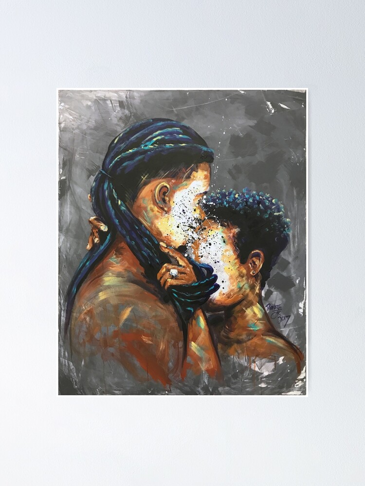 "Naturally Black Love II" Poster for Sale by DaCre8iveOne | Redbubble