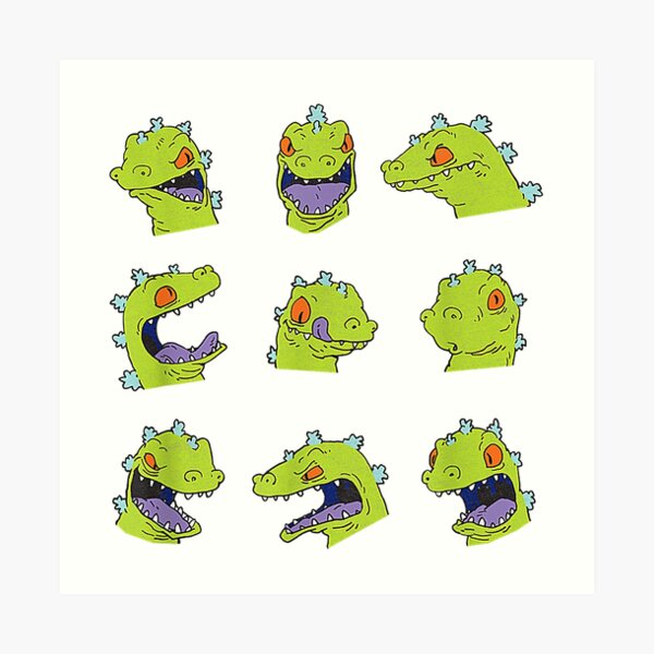 "Rugrats Nick 90's Reptar Head " Art Print for Sale by Loganlagema12 ...