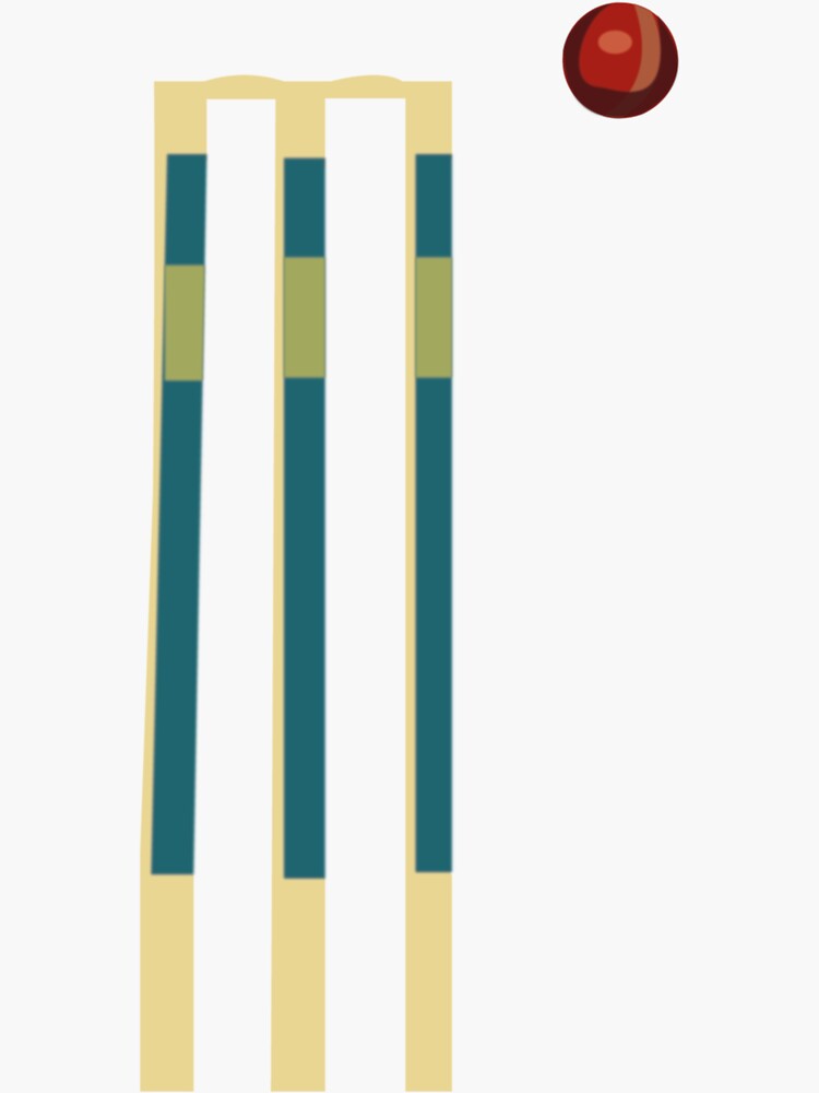 "Cricket wicket" Sticker by Guido Isidrón Suárez | Redbubble
