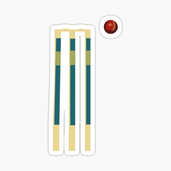 "Cricket wicket" Sticker by Guido Isidrón Suárez | Redbubble