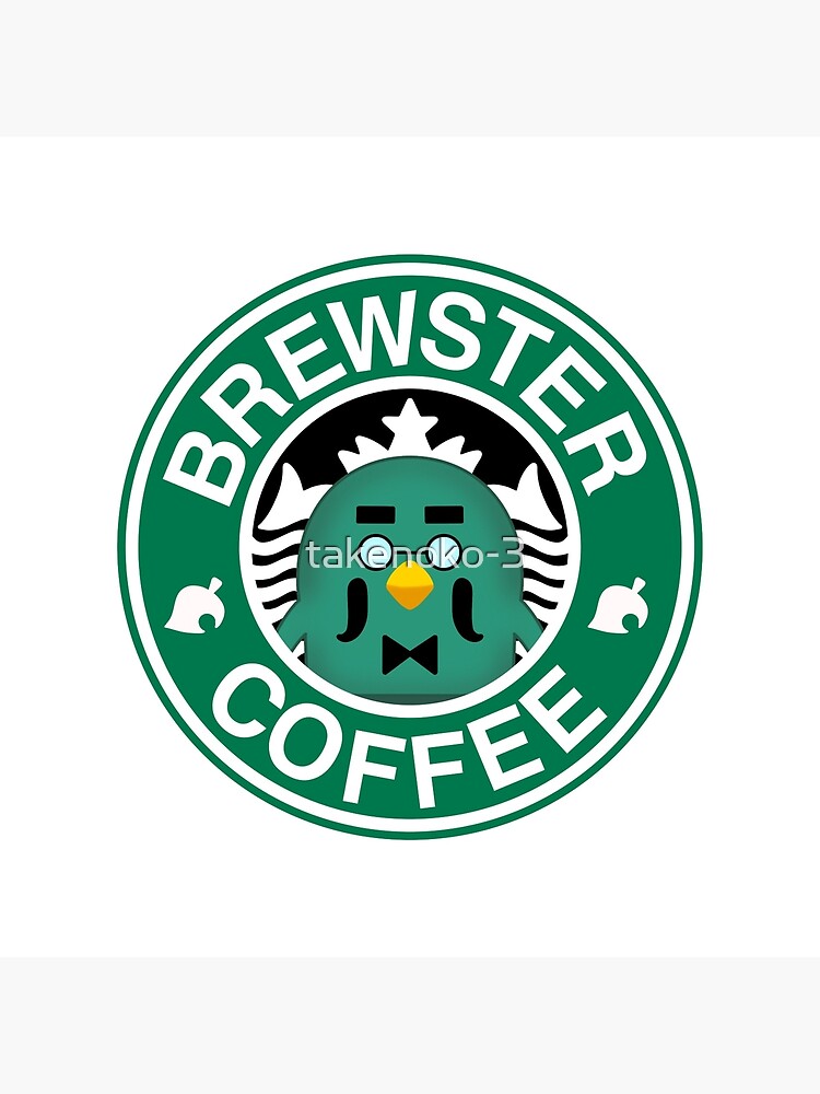 "Brewster Coffee Logo" Poster by takenoko-3 | Redbubble
