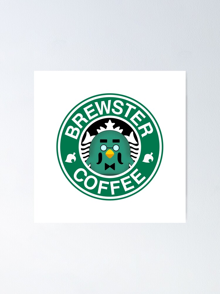 "Brewster Coffee Logo" Poster by takenoko-3 | Redbubble