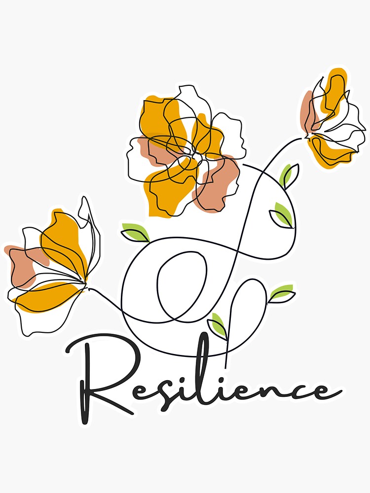 "Resilience Wild Flowers" Sticker by LucciArts | Redbubble