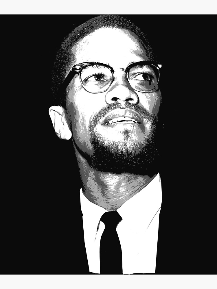 Malcolm X Essential T Shirtpng Poster For Sale By Danbarnes12 Redbubble