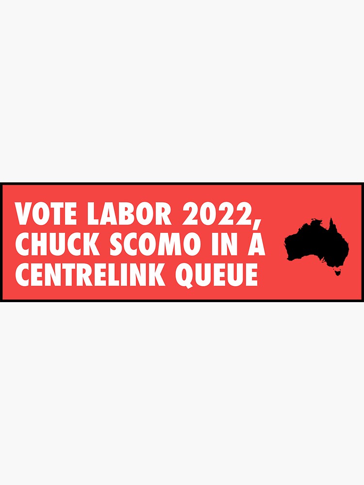 "Vote Labor 2022 - Australia Election" Sticker for Sale by SSFootball ...