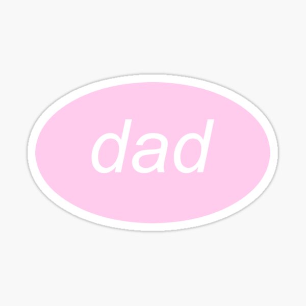 "Aesthetic Pink Dad" Sticker for Sale by printzlee | Redbubble