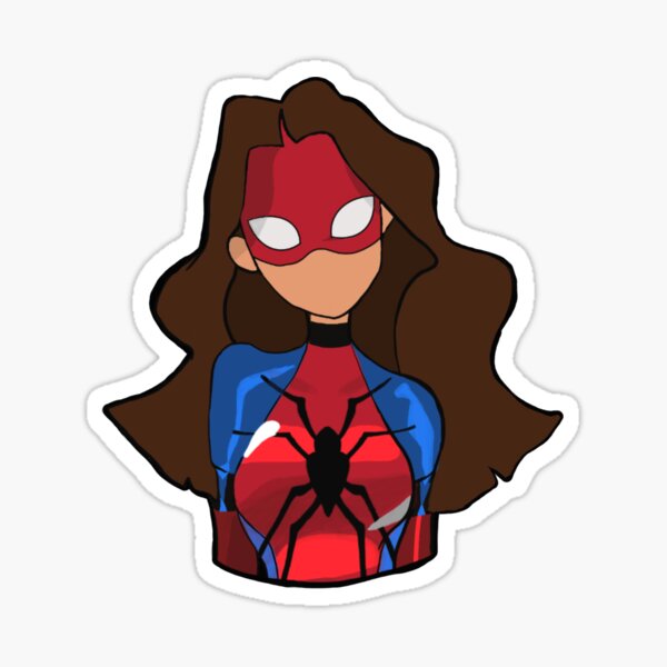 "Spider-girl" Sticker for Sale by Nerdygirlmads | Redbubble