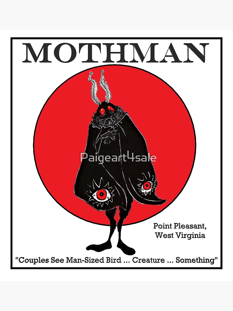 "Mothman Character Poster" Poster for Sale by Paigeart4sale | Redbubble