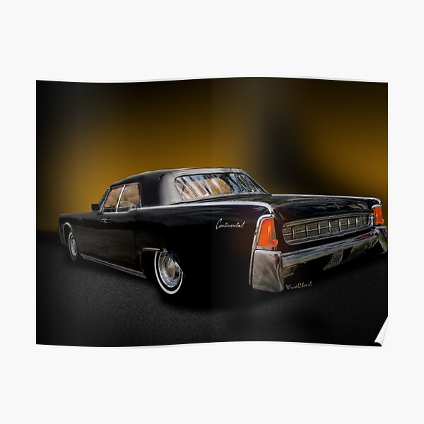 "Posh Big Black Lincoln Rag Top" Poster for Sale by ChasSinklier ...