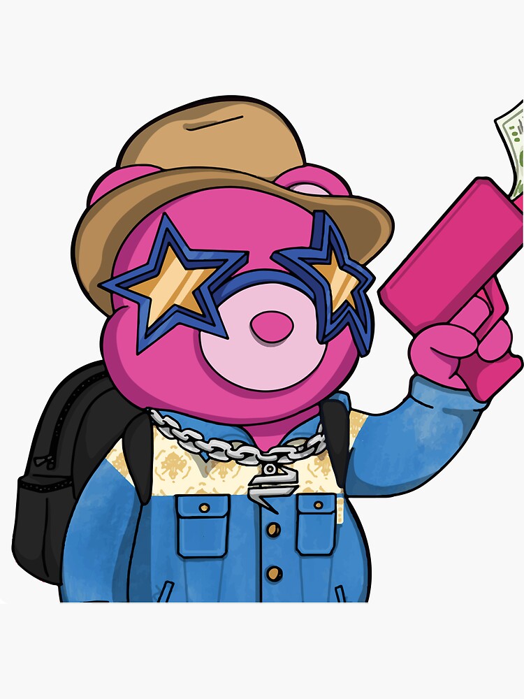 "Rich bear" Sticker by wsbshop | Redbubble