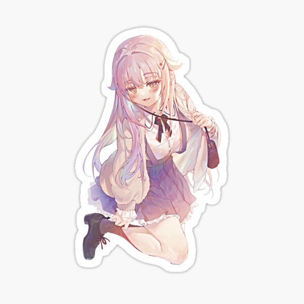 "Anime Girl #022" Sticker by MapleDecora | Redbubble