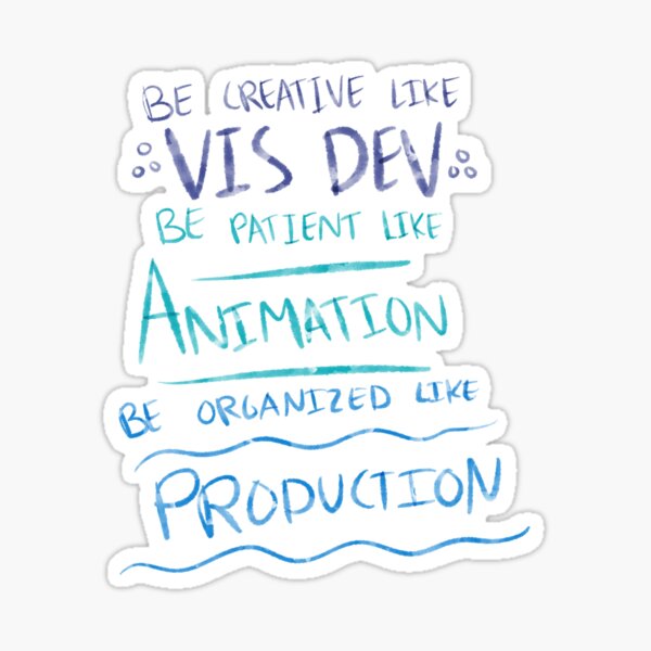 "Animation Studio Sticker " Sticker for Sale by ZCHANARTS | Redbubble