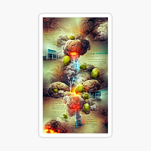 "Brainstorming" Sticker for Sale by lamontagne2sucr | Redbubble