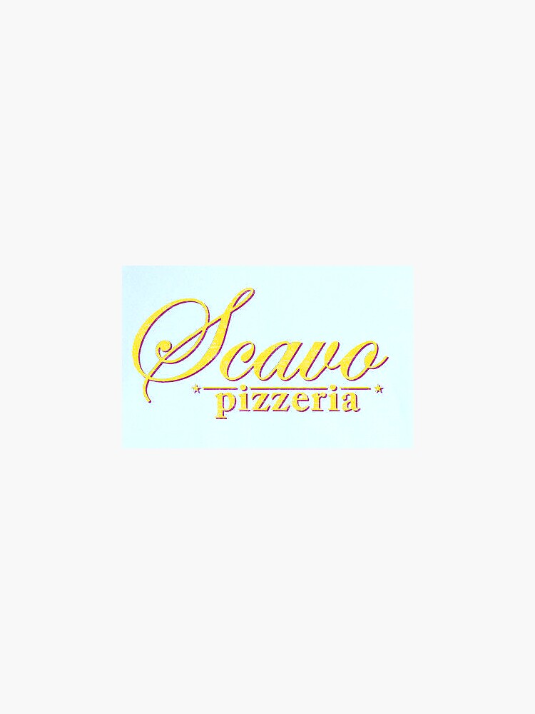 "Scavo Pizzeria 2" Sticker by Flickadana | Redbubble