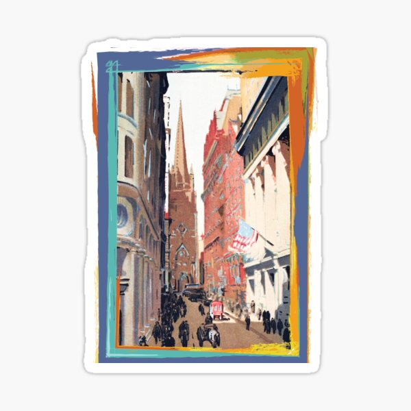 "Trinity Church & Wall Street" Sticker for Sale by artmadeinheaven ...