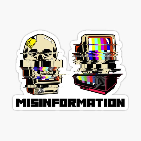 "Misinformation = Distorted reality" Sticker for Sale by Krypto-Gospel ...