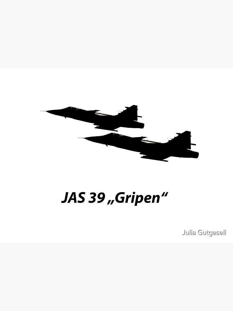 "JAS 39 "Gripen"" Poster by JuliaGutgesell | Redbubble