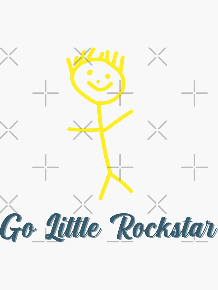"Go Little Rockstar" Sticker by deepakkathayat | Redbubble
